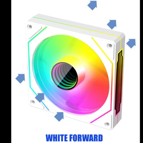 Promo COOLMOON FAN CASING HIFROST PRISM 5PRO ARGB PWM 12CM - PUTIH ...