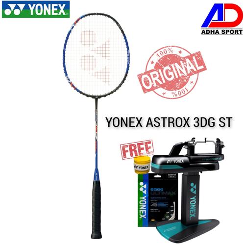 Jual New Y Astrox 3DG / 3 DG ST Stiff Black Blue Raket Badminton Original - Raket Saja - Kota ...