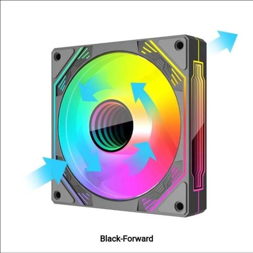 Promo COOLMOON FAN CASING HIFROST V12 ARGB PWM 12CM - HITAM FORWARD ...