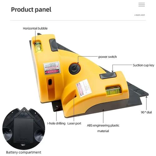 Promo Laser Level Siku Portable Square 90 Waterpass Self Leveling Alat ...