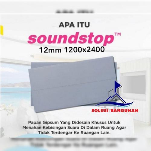 Jual Gypsum sound stop jaya 12mm 1200x2400 / gypsum kedap suara ...