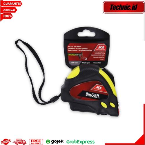 Jual Ace Meteran Auto Lock 8 Mtr Untuk Pengukuran Suatu Bidang Kerja ...