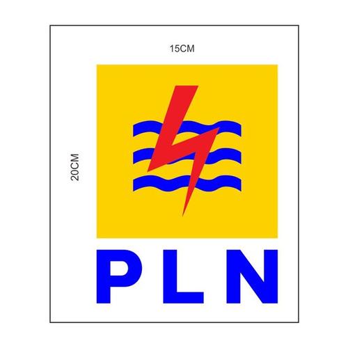 Jual sticker cutting logo pln ukuran tinggi 20 x 15cm - Kab. Tangerang ...