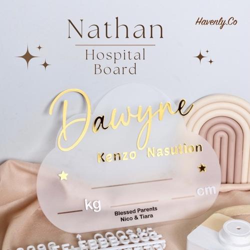 Jual NATHAN Hospital Board | Papan Nama Bayi | Papan Nama Akrilik ...