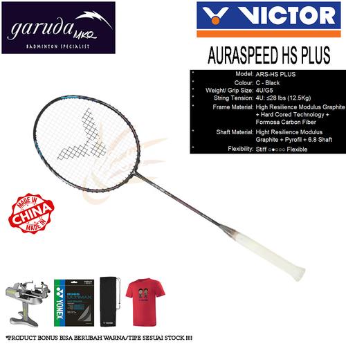 Jual RAKET BADMINTON VICTOR Auraspeed HS PLUS / ARS-HS PLUS - Pasang senar, 3U - Kota Surabaya ...