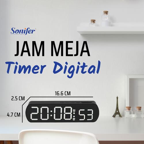 Promo Jam Timer Digital Sonifer Timer Masak Jam Meja Timer Maju ...