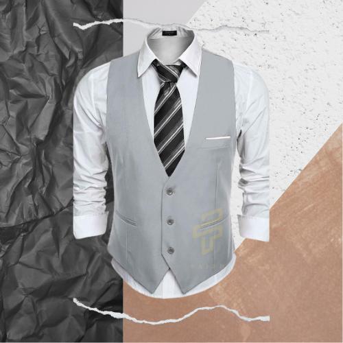 Jual Faith - Rompi Jas Dewasa Warna Abu Muda Rompi Jas Pria Dewasa Vest ...