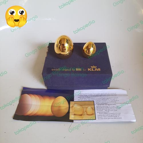 Jual 22k Gold Plated Egg Paperweight Set Designed by RISIS for KLM ...