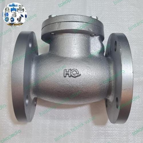 Jual US swing check valve 4" inch DN100 JIS 10K HQ flange cast iron ...