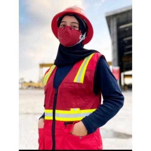 Jual Rompi Safety Proyek / Rompi Reflektif / Rompi K3 Safety Proyek - L ...