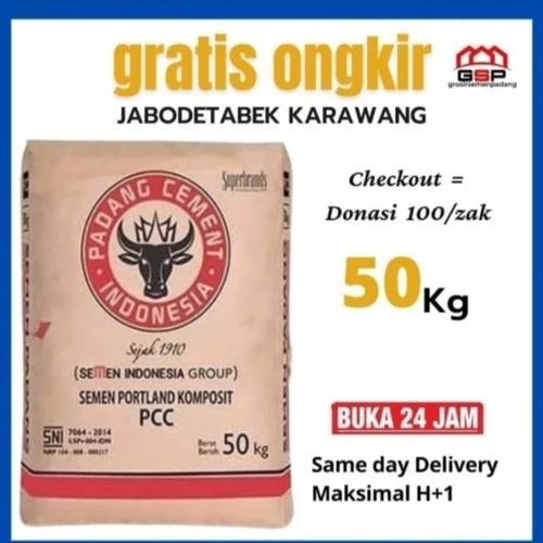Jual Semen Padang 50kg 1 DO 160 zak Pengiriman Reguler 2-3 Hari - TANPA KULI - Jakarta Selatan ...