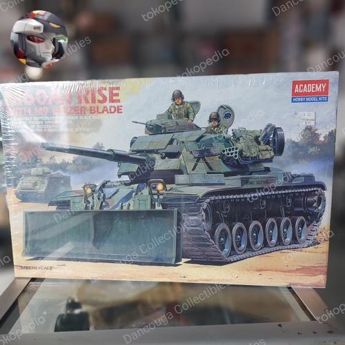 Jual academy 1/35 m60a1 rise with m9 dozer blade m60 tank us army ...