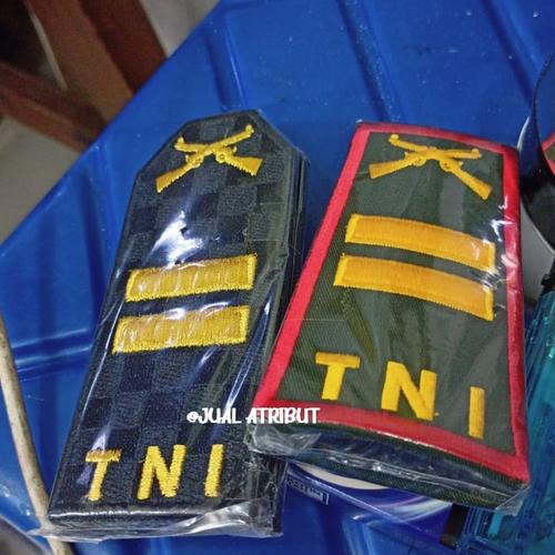 Jual Pangkat PDH pama Letda Lettu Kapten INF Korps INFANTERI AD Bordir ...