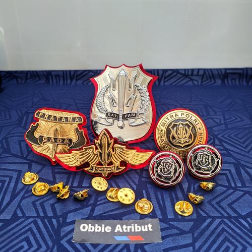 Jual Kw nangan satpam / wing satpam / monogram satpam / mitra polri ...