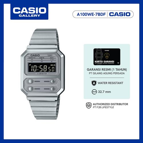 Promo Casio Jam Tangan A100WE-7BDF Original Digital Stainless Strap Cicil 0% 3x - Jakarta Pusat ...
