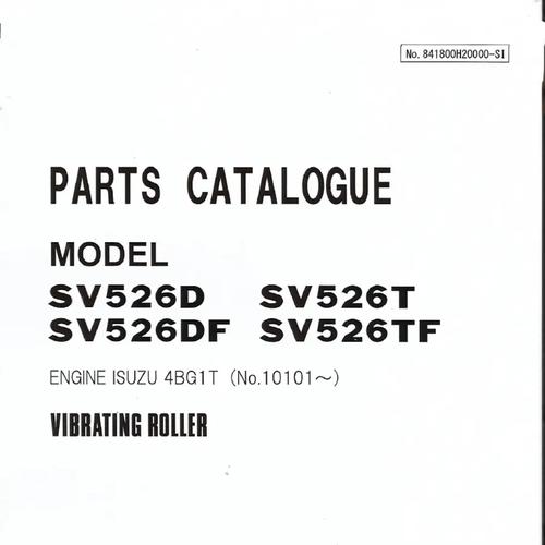 Jual Parts Catalog Vibro Sakai SV526D, DF, T, TF versi pdf - Kota ...