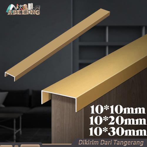 Jual 1.5 Meter List U Mirror Gold Strip Dekorasi Lantai Keramik - Emas ...