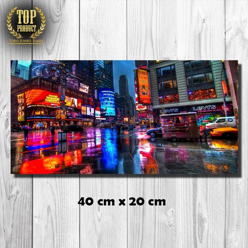 Jual Poster Times Square NYC 40x20cm Pajangan Ruangan Dinding Tembok ...