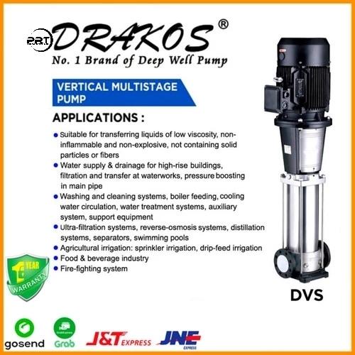 Jual Pompa Booster Drakos DVST 15-09 7,5KW 10HP 380V Vertical ...