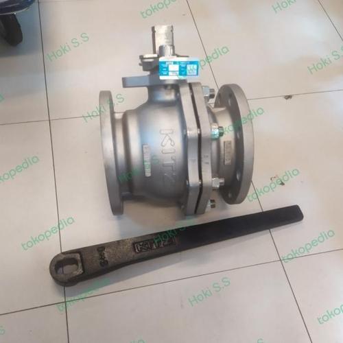 Jual US Ball Valve Kitz SS 304 JIS 10K Flange 4" inch / DN 100 - Jakarta Pusat - Plant Good ...