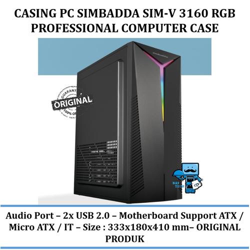 Jual Casing PC Simbadda Sim-V 3160 RGB Professional Computer Case ...