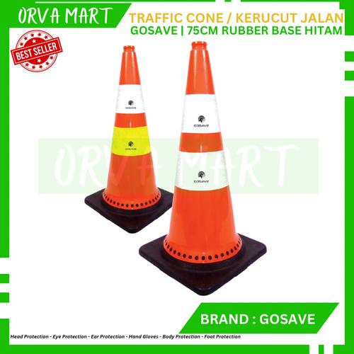 Jual Safety Traffic Cone 75 cm / Kerucut Lalu Lintas Gosave - Putih ...