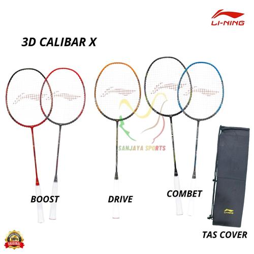 Jual RAKET BADMINTON LINING 3D CALIBAR X BOOST COMBAT DRIVE ORIGINAL ...