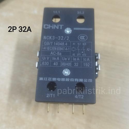 Jual Kontaktor contactor kompresor AC Midea Gree 4 5 6 pk 2P 32A CHINT ...
