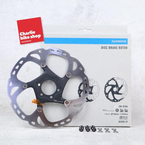 Promo Rotor Disc Brake SHIMANO DEORE XT SM-RT86 6 Bolt ICE TECH - 160mm ...