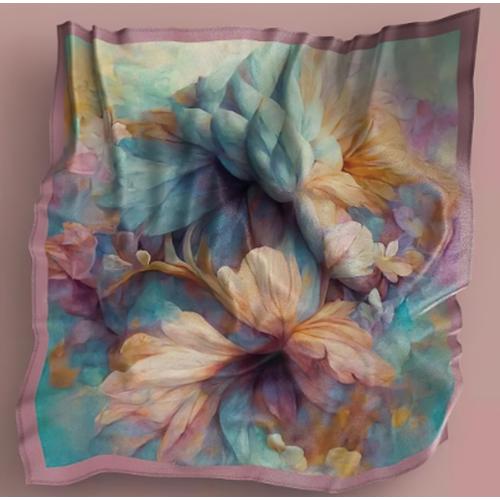 Jual ”𝐀𝐔𝐑𝐀𝐕𝐄𝐈𝐋 - Hijab Segi Empat Motif Syar'i 130x130 3D Flowers ...