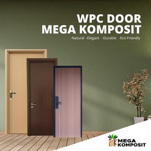 Jual PINTU WOOD PLASTIC COMPOSITE (WPC) (DAUN PINTU + SMART LOCK ...