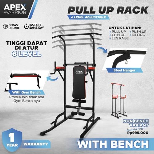 Jual Apex Warrior Pull Up Rack Station + Bench - Multifunction Power ...