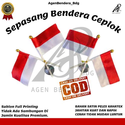 Promo Sepasang Bendera Ceplok Merah Putih Indonesia Cocok Untuk Hiasan ...