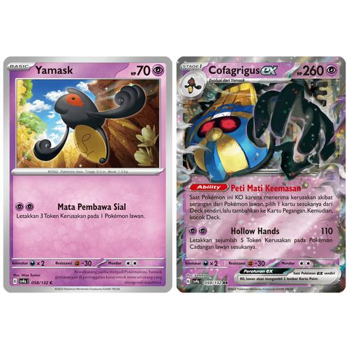 Jual Pokemon TCG Indonesia - Yamask, Cofagrigus EX sv4s - Cofagrigus EX ...