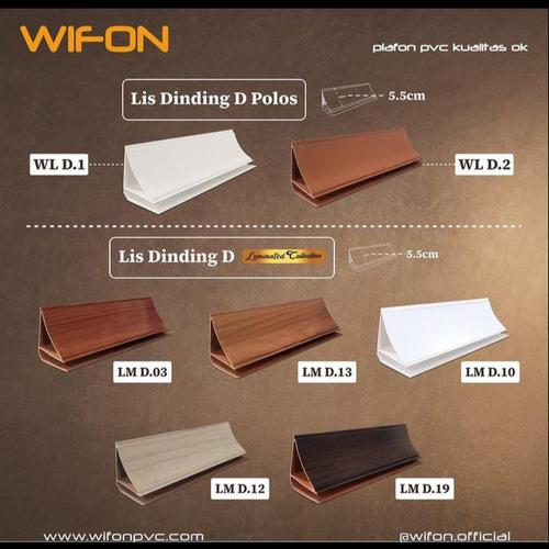 Jual Lis Profil PVC Premium Lebar 5,5cm Lis Dinding PVC - LM D 13 ...