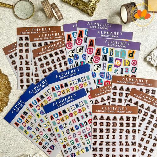 Jual stiker huruf jurnal alphabet sticker tiker Huruf Alphabet Sticker ...