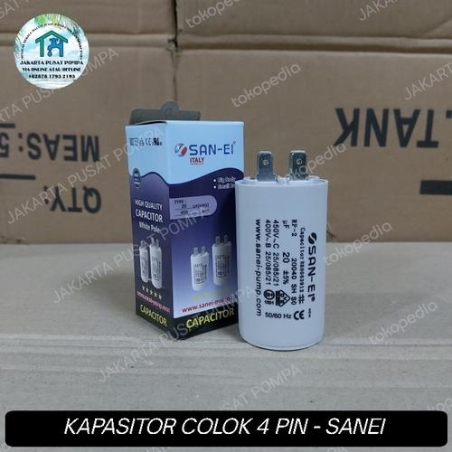 Jual KAPASITOR COLOK 20uf / 450v / SPARE PART POMPA MODEL COLOK 4 PIN - SANEI - Jakarta Pusat ...