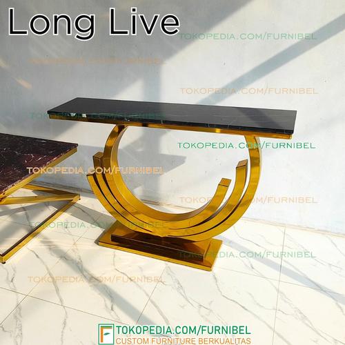 Jual Meja Konsul Marmer Stainless Rose Gold Mirror Meja Foyer - Kab ...