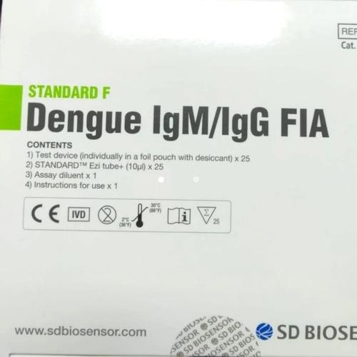 Jual Test Demam Berdarah DBD SD Biosensor F Dengue IgG/IgM FIA isi 25 ...