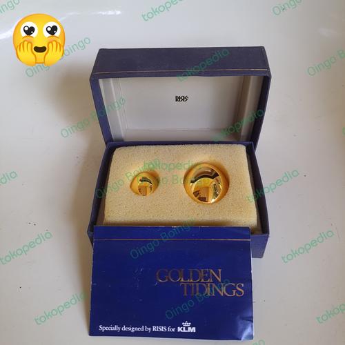 Jual 22k Gold Plated Egg Paperweight Set Designed by RISIS for KLM ...