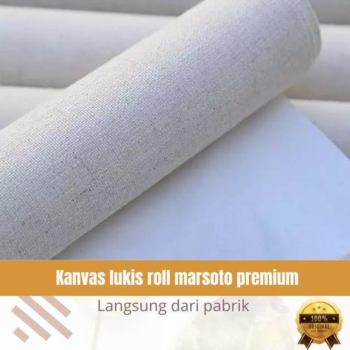 Jual kain kanvas lukis roll marsoto high quality 160 meter x 300 meter ...