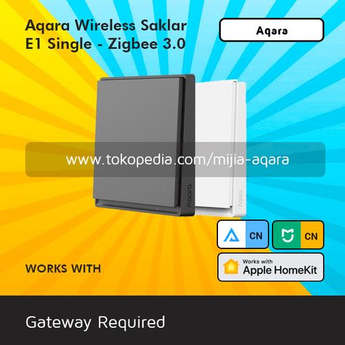 Jual Aqara Saklar Wireless Switch Single E1 - Zigbee 3 - Dark Grey - Kota Semarang - Mijia Aqara ...