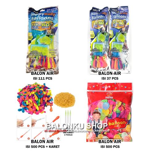 Jual Balon Air / Water Balon / Battle Water Ballon - 1 Ikat isi 37 ...