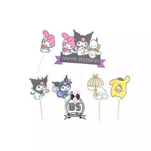 Jual TOPPER CAKE KARAKTER KUROMI / HIASAN KUE / TOPPER ULANG TAHUN ...
