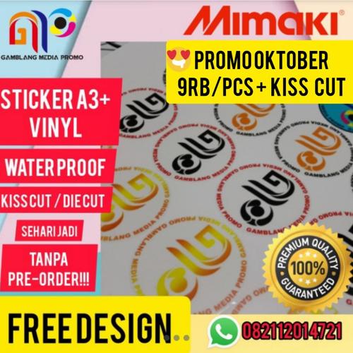 Jual Cetak Sticker / Print Stiker Label Produk A3+ Vinyl stiker - Cetak ...