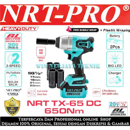 Jual CORDLESS IMPACT WRENCH NRT PRO TX 65 DC MESIN PEMBUKA BAUT BATRE ...
