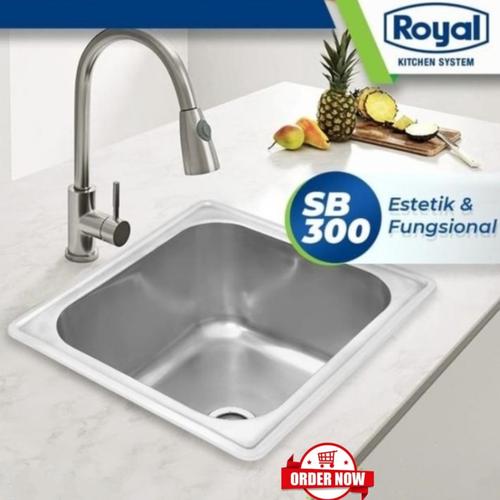Jual Kitchen Sink Stainless 1 Lubang Royal SB 300 / Sink 1 Lubang Dalam - Jakarta Pusat - Diva ...