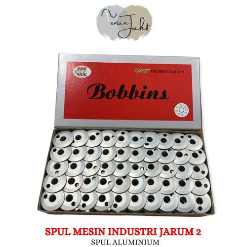 Jual Spul Spool Lubang 2 Aluminium / Spul Mesin Jahit Industri Jarum 2 ...