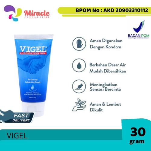 Jual Vigel Lubricant Gel 30 gr - Vigel Pelumas Berbentuk Gel Isi 30gr ...