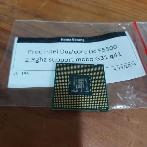 Jual Processor Intel Dualcore Dc E5500 2.8GHZ Support mobo G31 G41 ...